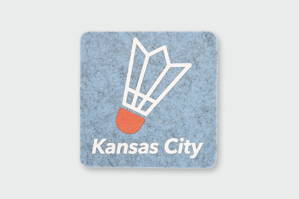 Kansas City Shuttlecock Wool Coaster | Iconic KC Sculpture – Sandlot Goods
